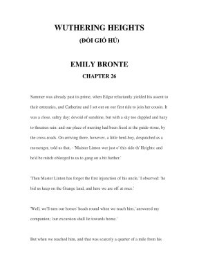 LUYỆN ĐỌC TIẾNG ANH QUA CÁC TÁC PHẨM VĂN HỌC –WUTHERING HEIGHTS (ĐỒI GIÓ HÚ) EMILY BRONTE ...