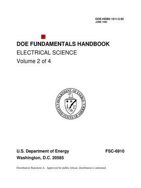 doe fundamentals handbook, electrical science vol 2