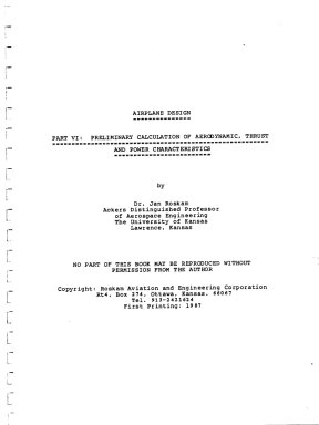 Airplane design Part6 Preliminary Calculations of Aerodynamics, Thrust ...