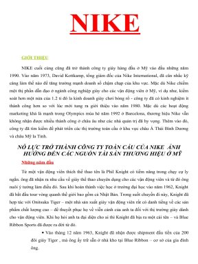 TỔNG QUAN VỀ NIKE docx