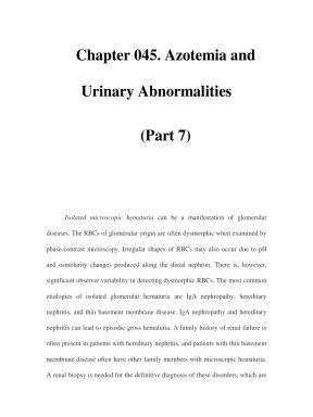 Chapter 045. Azotemia and Urinary Abnormalities (Part 7) pptx