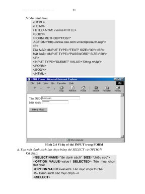 Đại Cương Về Thiết Kế Web Và Lập Trình Web- P7 doc