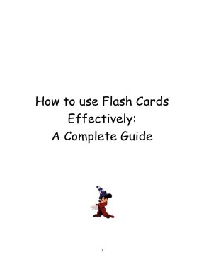 How to use flash-cards