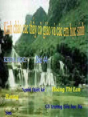 bai 44: Sử dụng năng lượng gió và năng lượng nước chảy