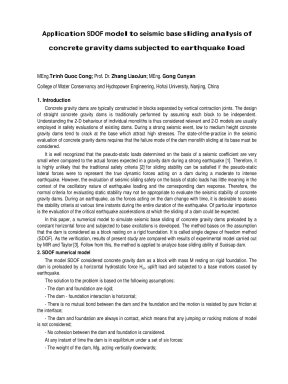 Báo cáo nghiên cứu khoa học: "Application SDOF model to seismic base ...