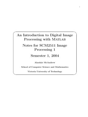 An introduction to digital image processing with matlab
