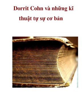 Dorrit Cohn và những kĩ thuật tự sự cơ bản docx