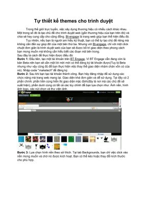 Tự thiết kế themes cho trình duyệt doc