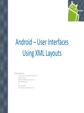Android - Giao diện người dùng sử dụng XML Layouts pptx