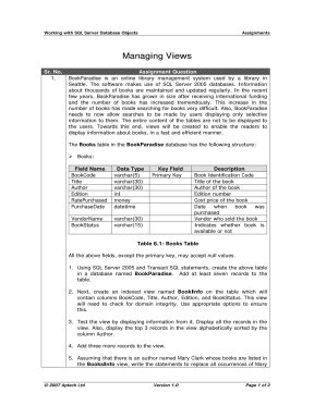Working with SQL Server Database Objects - Managing Views pot