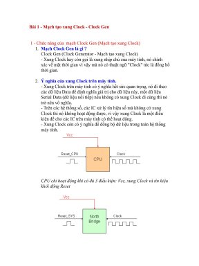 TÀI LIỆU VỀ MAINBOARD_MẠCH TẠO XUNG CLOCK-CLOCK GEN doc