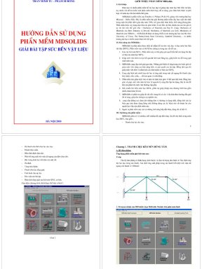 Hướng dẫn sử dụng phần mềm MDsolids ppsx
