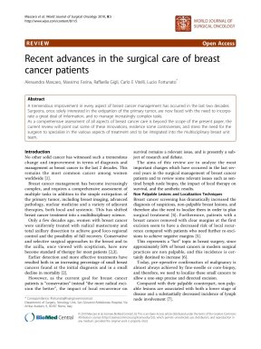 Báo cáo khoa học: "Recent advances in the surgical care of breast ...