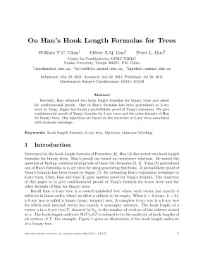 Báo cáo toán học: "On Han’s Hook Length Formulas for Trees" pdf