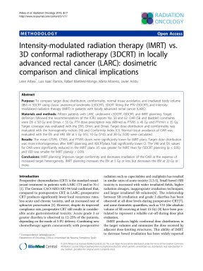 Báo cáo khoa học: "SemiIntensity-modulated radiation therapy (IMRT) vs ...