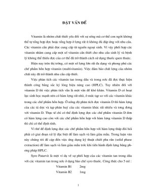 nghiên cứu ứng dụng chiết pha rắn để định lượng vitamin d trong syro ...