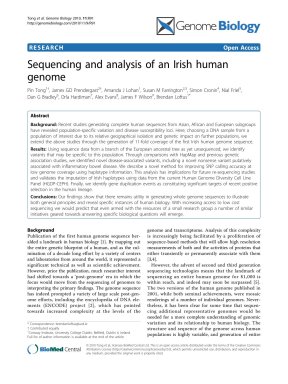 Báo cáo y học: "Sequencing and analysis of an Irish human genome" ppt