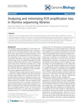 Báo cáo y học: "Analyzing and minimizing PCR amplification bias in ...