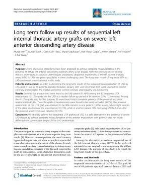 Báo cáo y học: "Long term follow up results of sequential left internal ...