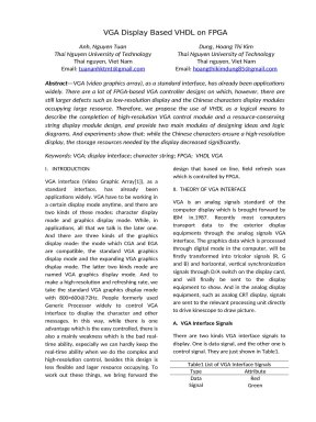 VGA display based on FPGA