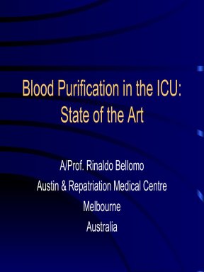 blood purification in the icu state of the art