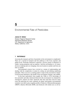PESTICIDES IN AGRICULTURE AND THE ENVIRONMENT - CHAPTER 5 pps