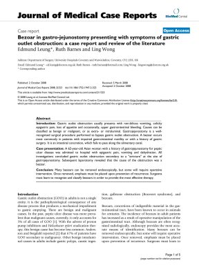 Báo cáo y học: "Bezoar in gastro-jejunostomy presenting with symptoms ...
