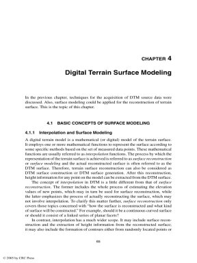 Digital Terrain Modeling: Principles and Methodology - Chapter 4 pps