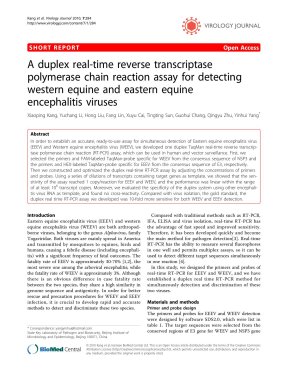 Báo cáo y học: " A duplex real-time reverse transcriptase polymerase chain reaction assay for