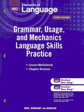 Grammar, Usage, and Mechanics Language Skills Practice phần 1 docx