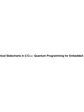 Practical Statecharts in C/C++ Quantum Programming for Embedded Systems phần 1 pps