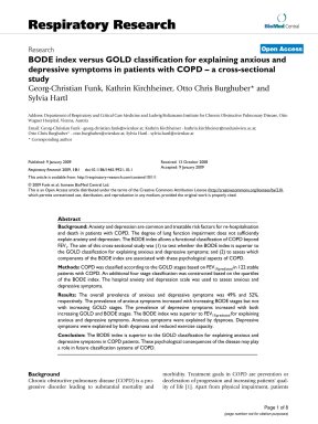 Báo cáo y học: " BODE index versus GOLD classification for explaining ...