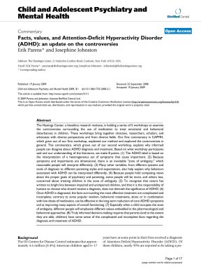 Báo cáo y học: "Facts, values, and Attention-Deficit Hyperactivity Disorder (ADHD): an update on ...