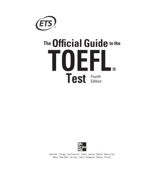 the official guide to the toefl test fourth edition