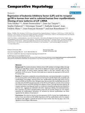 Báo cáo y học: "Expression of leukemia inhibitory factor (LIF) and its ...