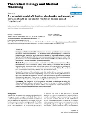Báo cáo y học: " A mechanistic model of infection: why duration and ...