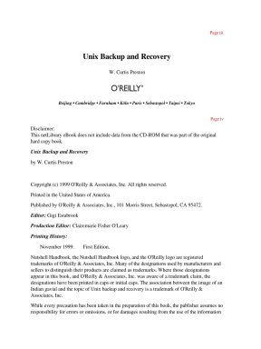 o reilly Unix Backup and Recovery phần 1 ppt