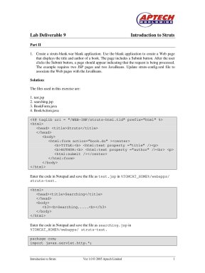 Dynamic Web Pages using JSP - Lab Deliverable 9 pps