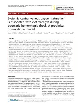 Báo cáo y học: " Systemic central venous oxygen saturation is ...