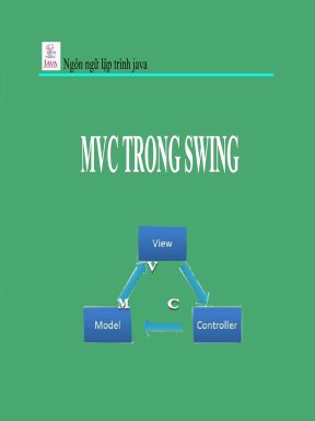 Ngôn ngữ lập trình java MVC trong swing