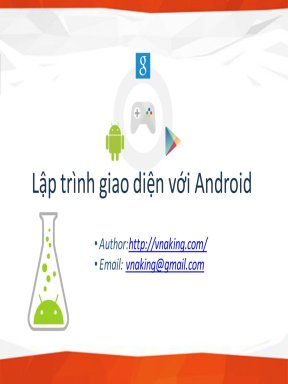 Lập trình giao diện với android