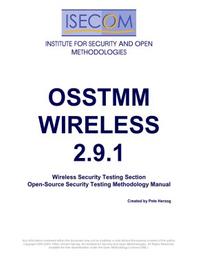 open-source security testing methodology manual