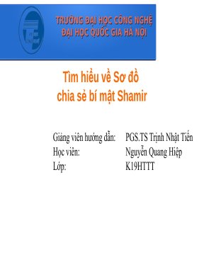 Tìm hiểu về sơ đồ chia sẻ bí mật Shamir