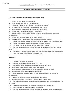 DIRECT - INDIRECT EXERCISE 2.MR