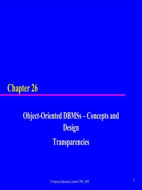 slide cơ sở dữ liệu tiếng anh chương (26) object-oriented dbmss – concepts and design