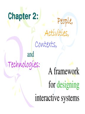 A framework for designing interactive systems