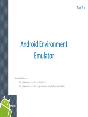 android development introduction android environment emulator
