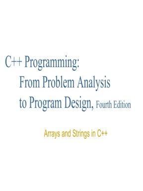 Array and string in Cplusplus