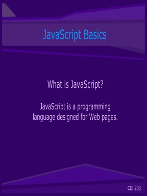 JavaScript basics slide