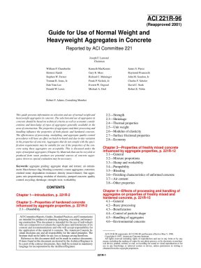 guide for use of normal weight and heavyweight aggregates in concrete